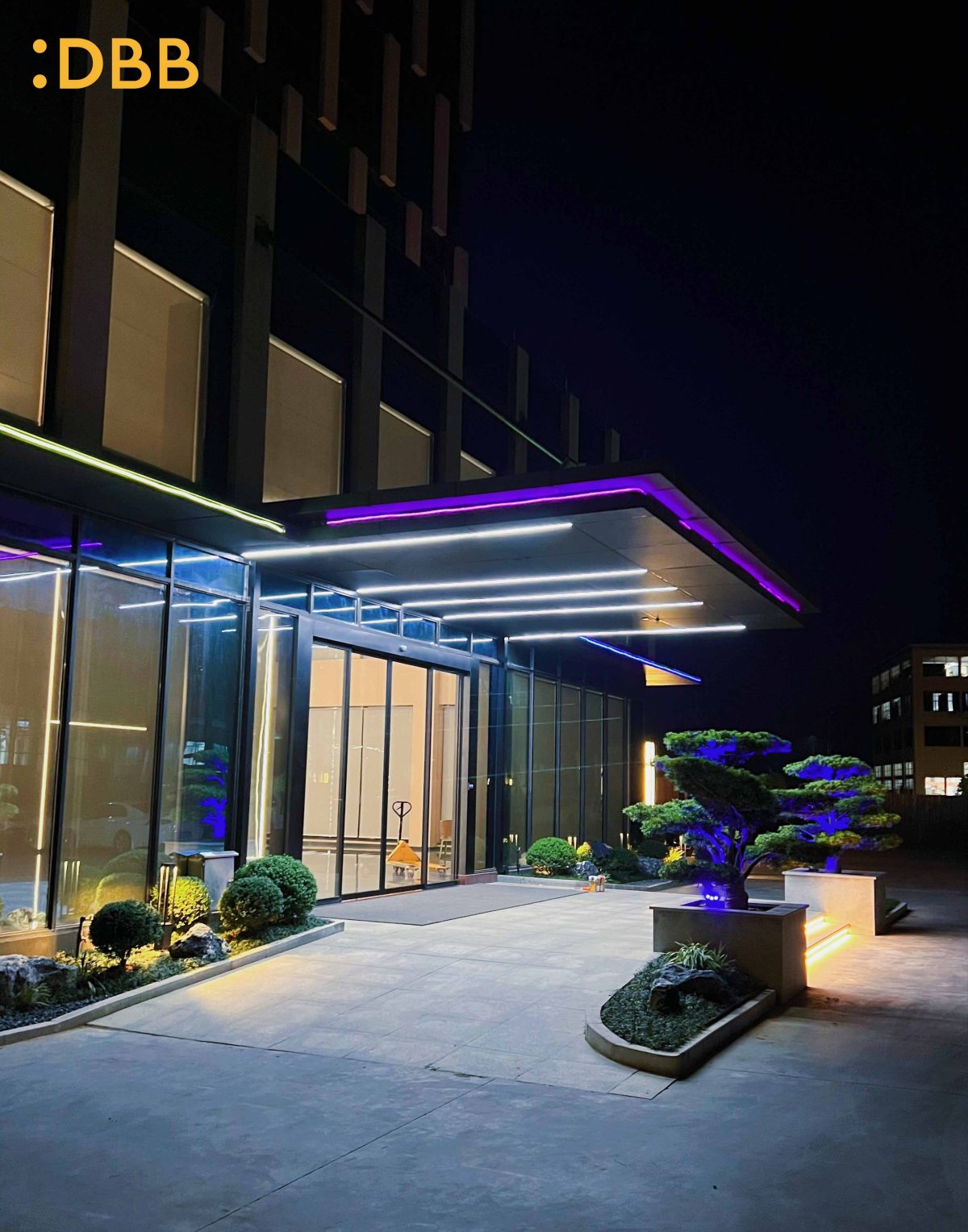 DiBiBi Technology Park Building 3 has completed the exterior lighting ...